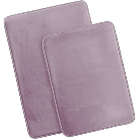 2 Piece Bathroom Rug Set, Memory Foam Bath Mats, Plush, Ultra Soft, Non ...