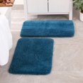 2 Piece Bathroom Rug Set, Soft Absorbent Microfiber Bath Mats, Non Slip ...