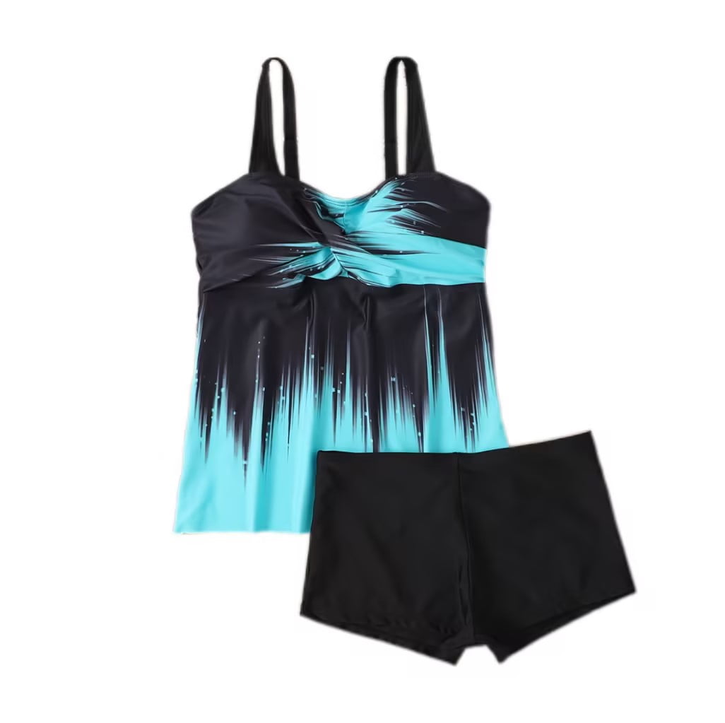 2 Piece Bikini Set Women's Swimsuits Tummy Control Female Bathing Suit ...