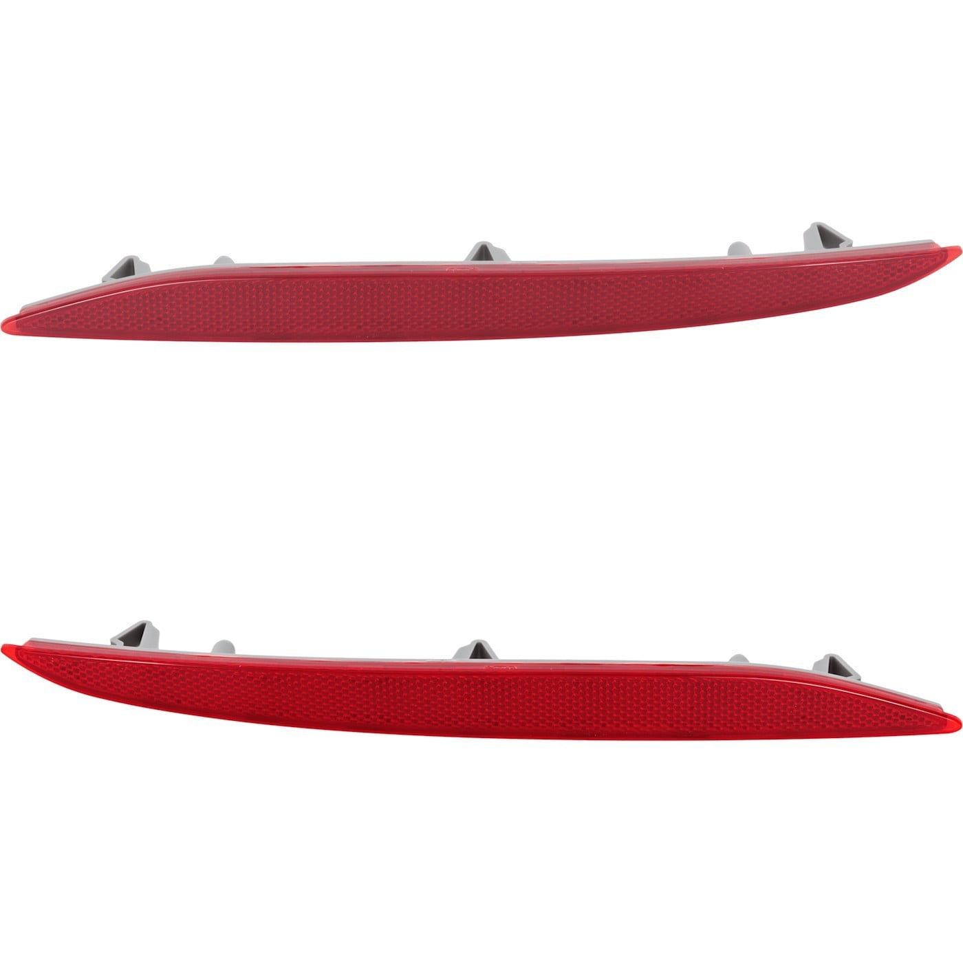 2-Piece Bumper Face Bar Reflector Light Set for Driver & Passenger Side ...