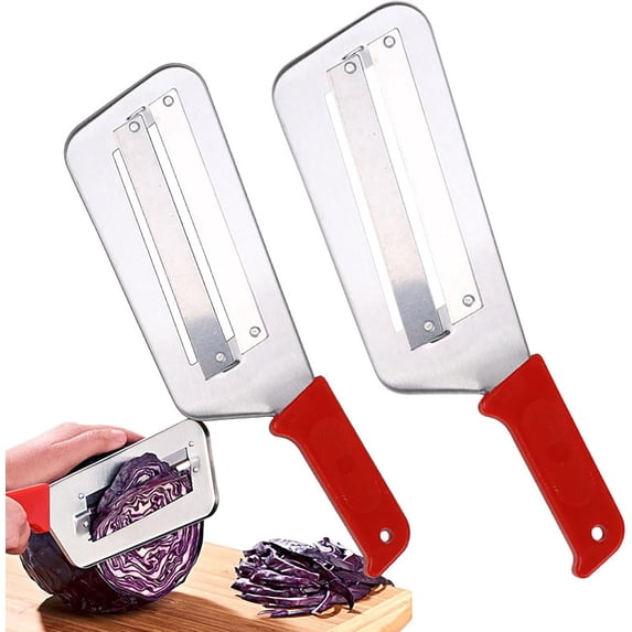 2-Piece Cabbage Chopper - Stainless Steel Kitchen Knife Set, for ...