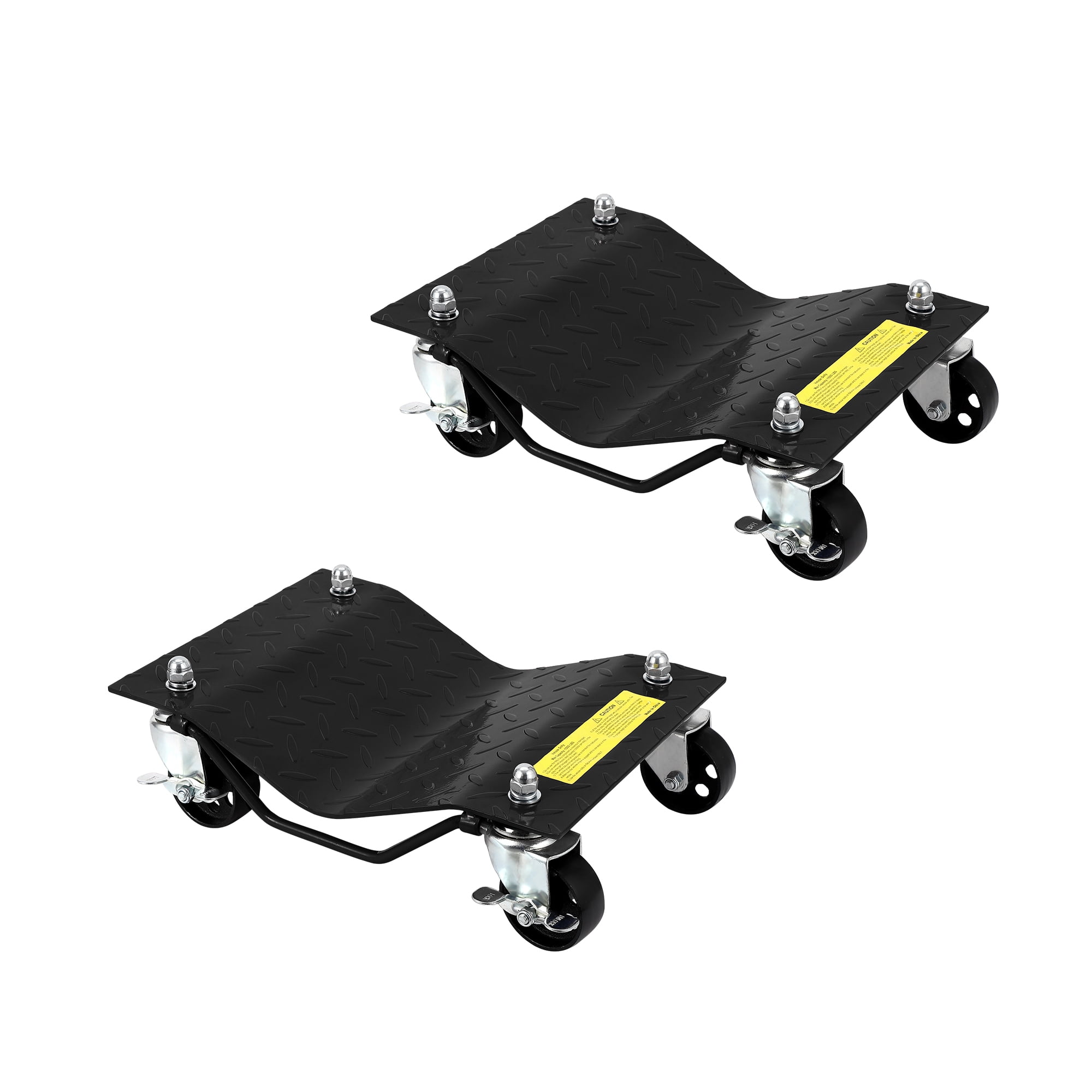 2-Piece Car Dolly, 4000 Lbs Capacity Heavy Duty Vehicle Wheel Dolly ...