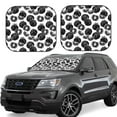 2 Piece Car Windshield Sun Shade - Cute Black Tomato Foldable Front Car ...