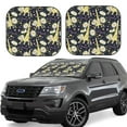 2 Piece Car Windshield Sun Shade - Glod Eiffel Tower Daisy Foldable ...