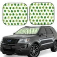 2 Piece Car Windshield Sun Shade - Green Bell Pepper Foldable Front Car ...