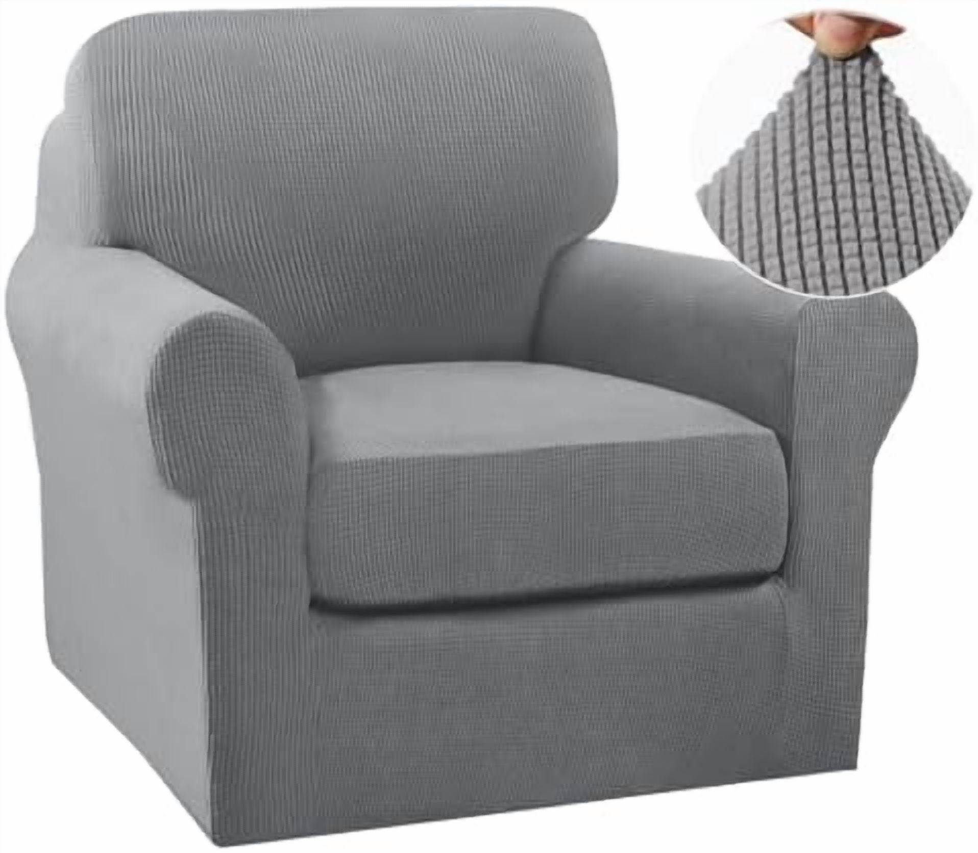2 Piece Chair Covers Chair Slipcovers for Living Room Small Armchair ...