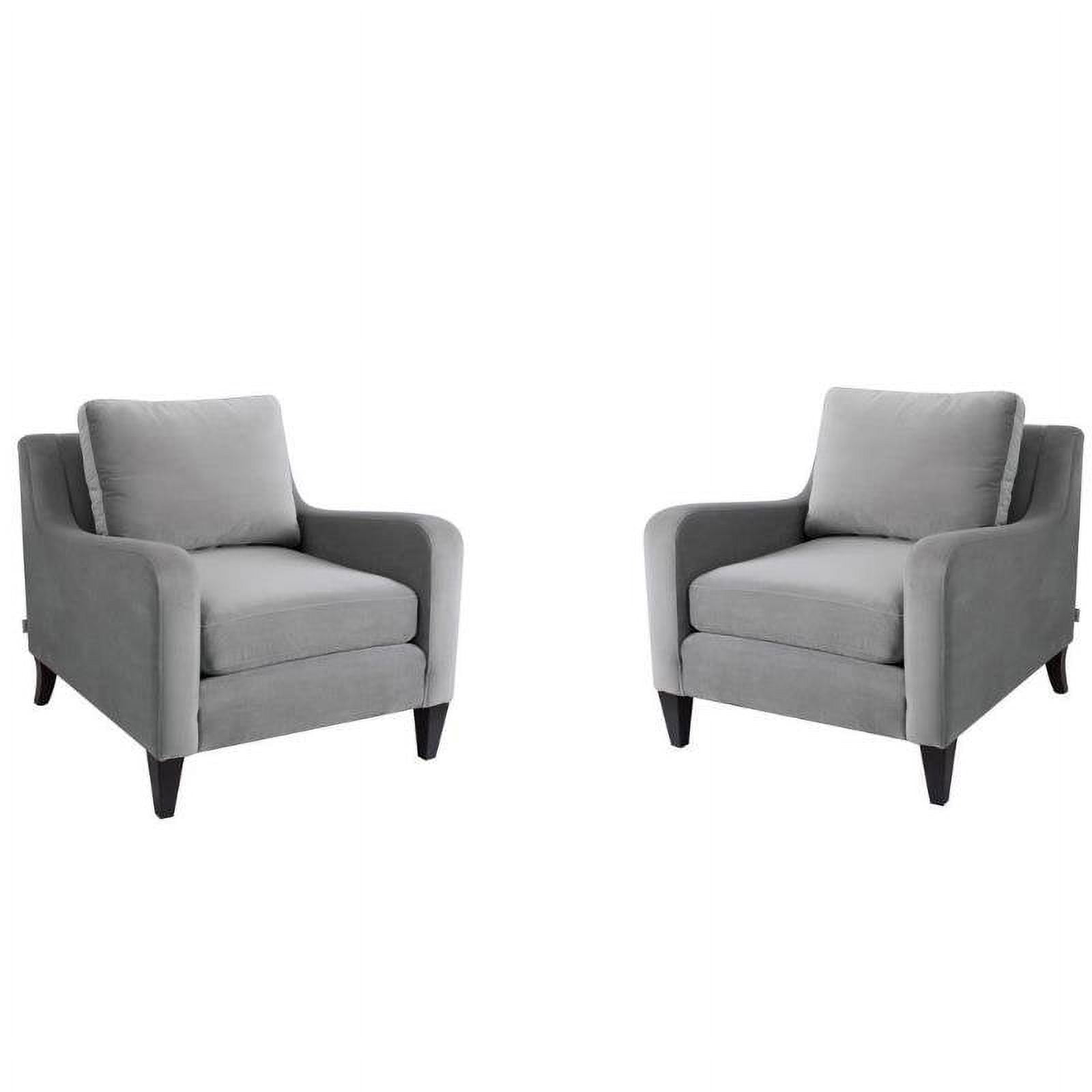 2 Piece Chair Set of Lawson Accent Arm Chair Expresso Legs - Walmart.com