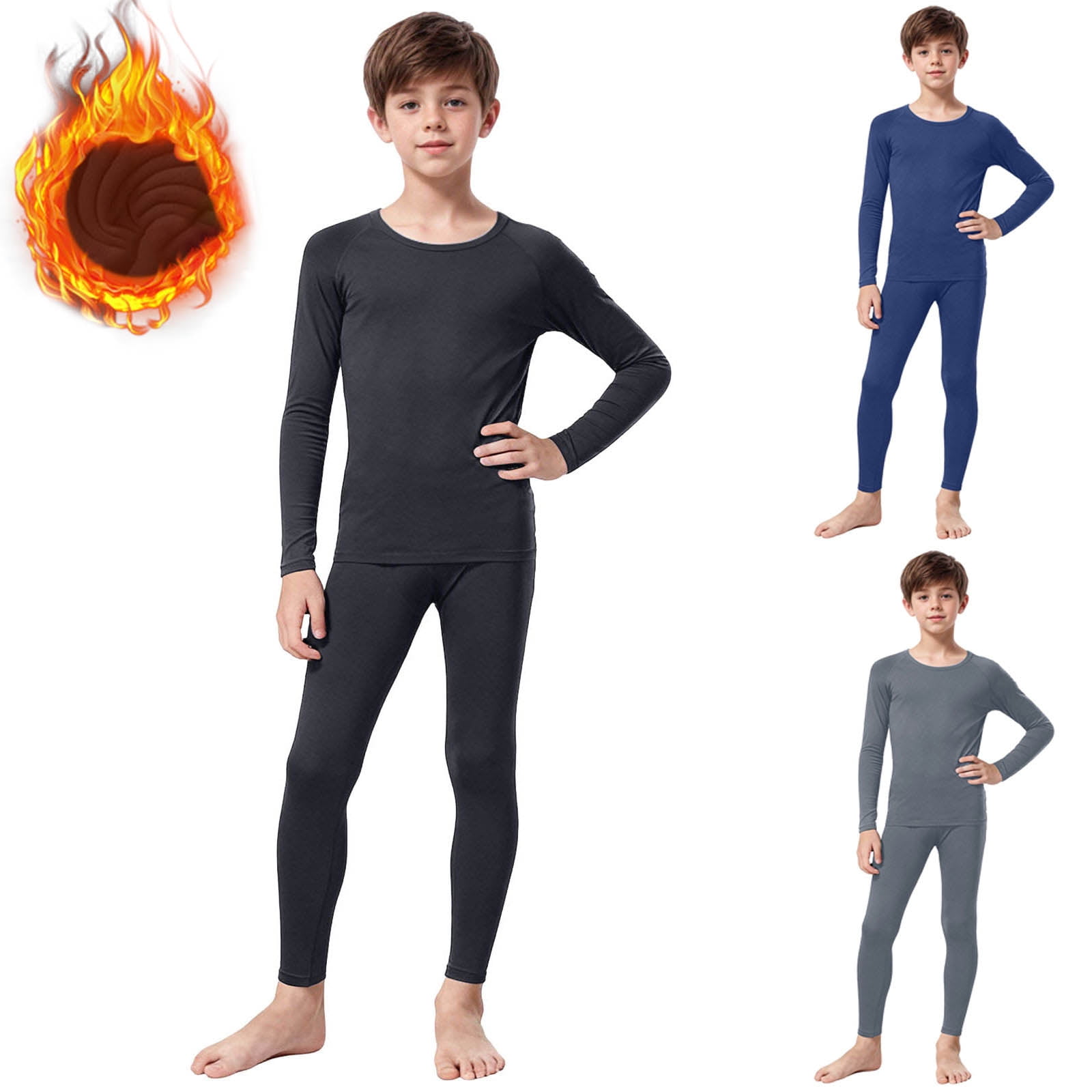 2-Piece Children's Boys' Sports Underwear Football Functional Underwear ...