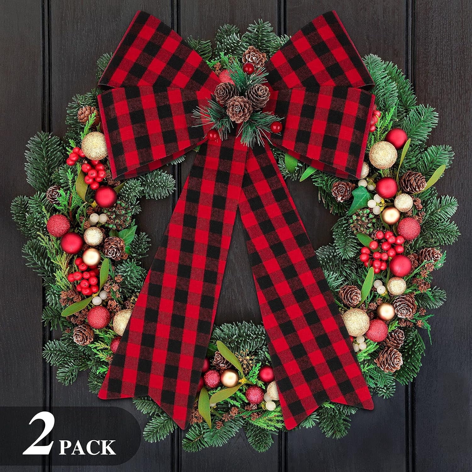 Bows For Christmas Wreaths