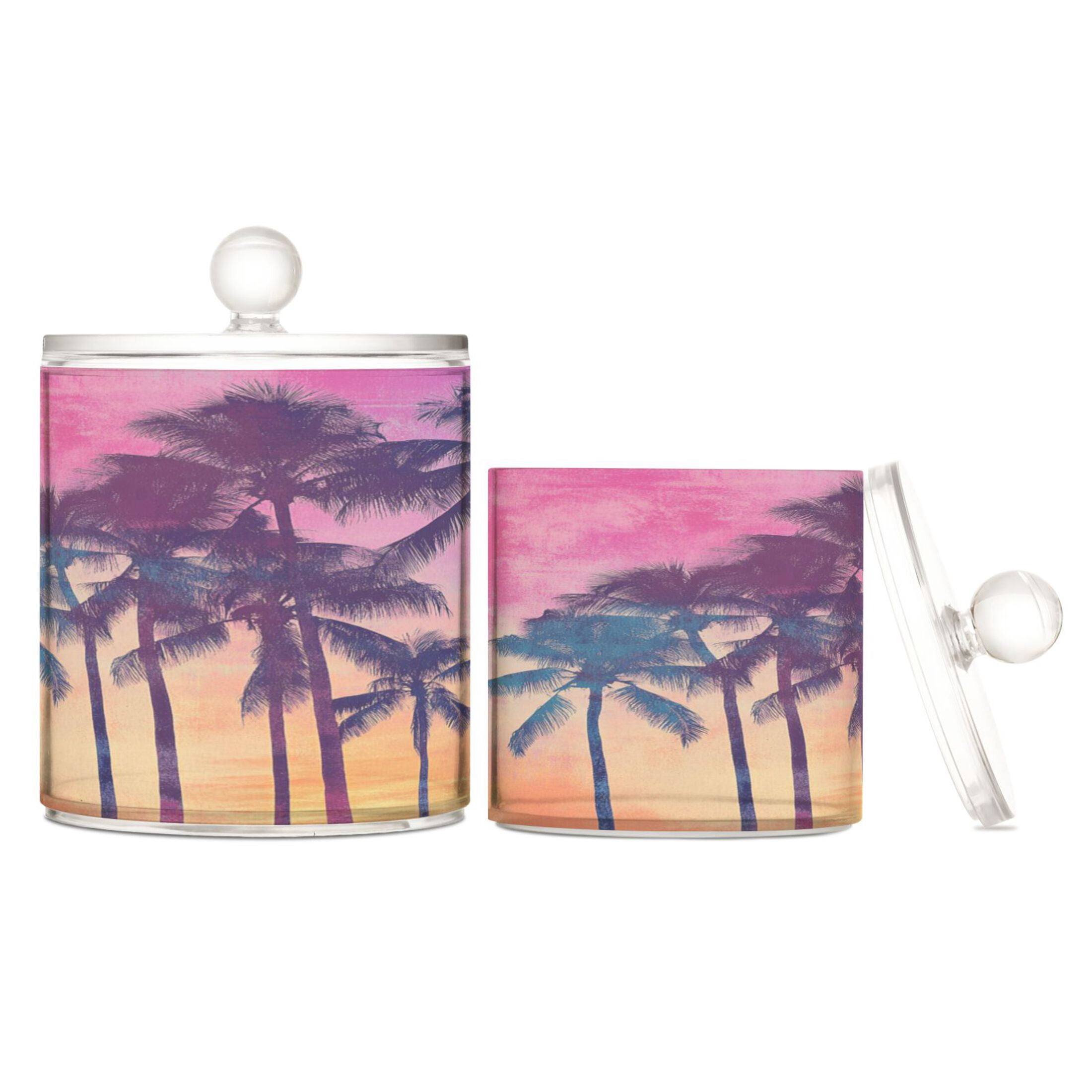 2 Piece Clear Plastic Storage Jars Set Airtight & Space-Saving ...