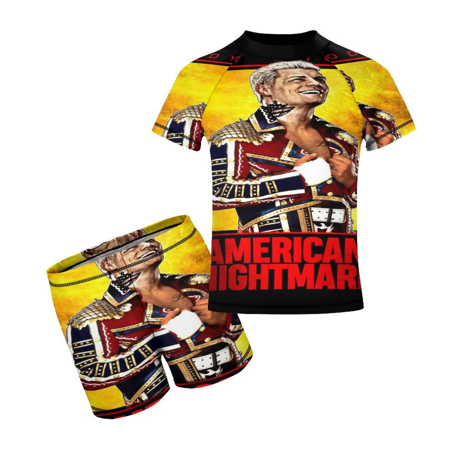 2 Piece Co-dy Rhode Rash Guard Summer Swim Shirts with Shorts Set ...
