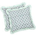 2 Piece Cushion Covers Frilled Borders Fade-Resistant Fabric ...