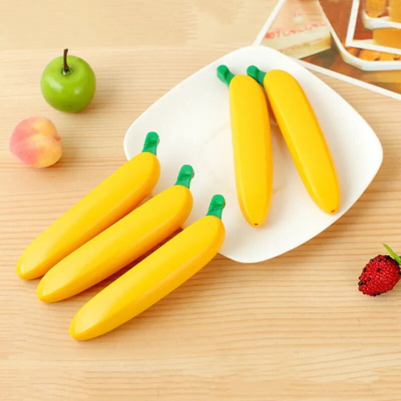 2 Piece Cute Banana Stationery Creative Ballpoint Pen black - Walmart.com