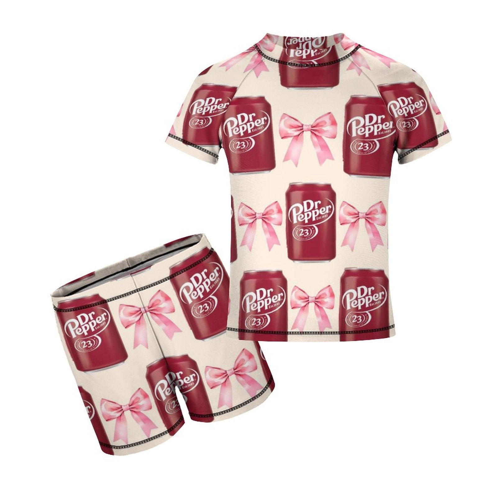 2 Piece D Pepper Bathing Suits Rash Guard Swim Shirts with Shorts Set ...