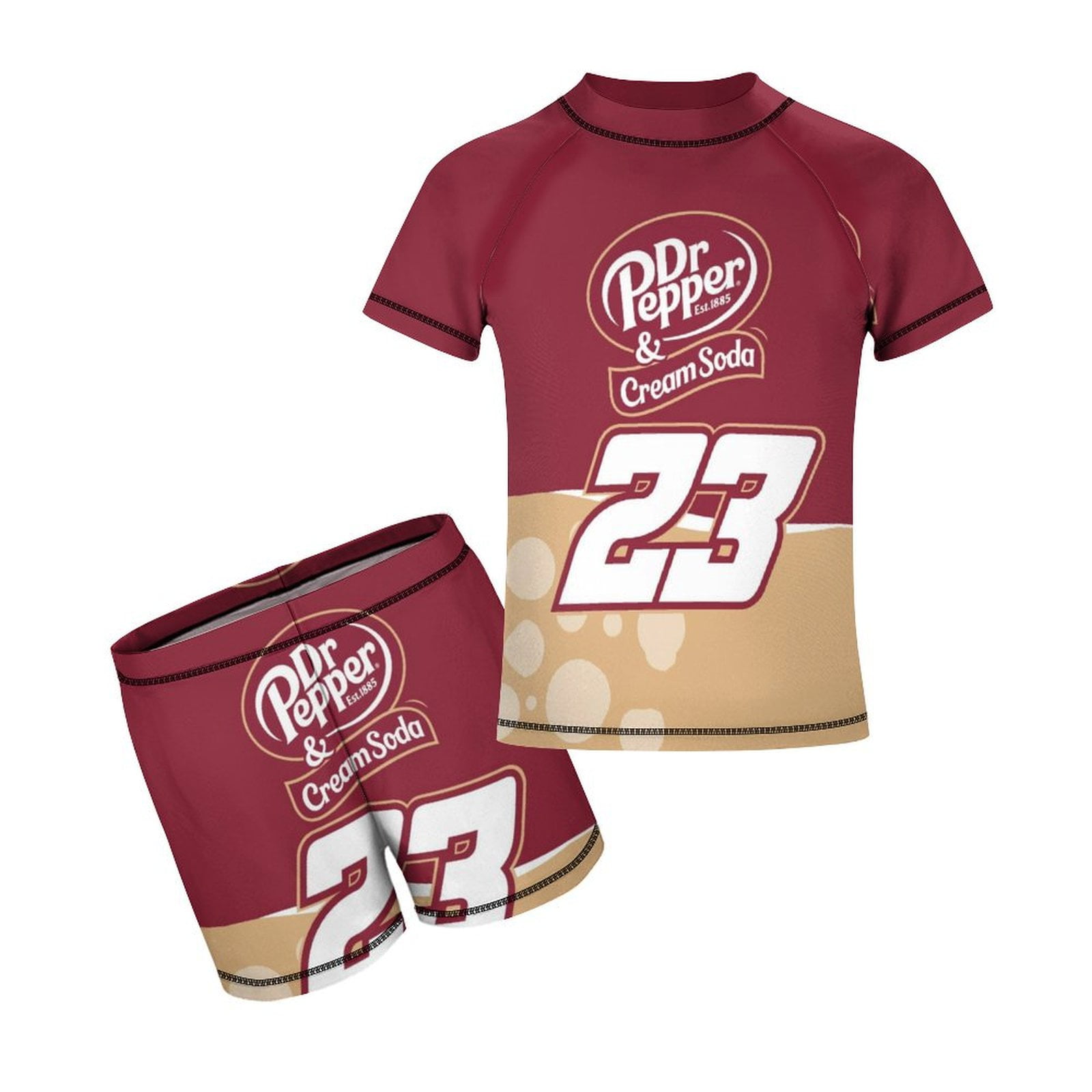 2 Piece D Pepper Bathing Suits Rash Guard Swim Shirts with Shorts Set ...