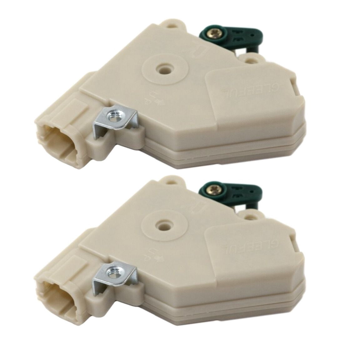 2-Piece Door Lock Actuator Set with 2-Prong Blade Male Terminal and ...