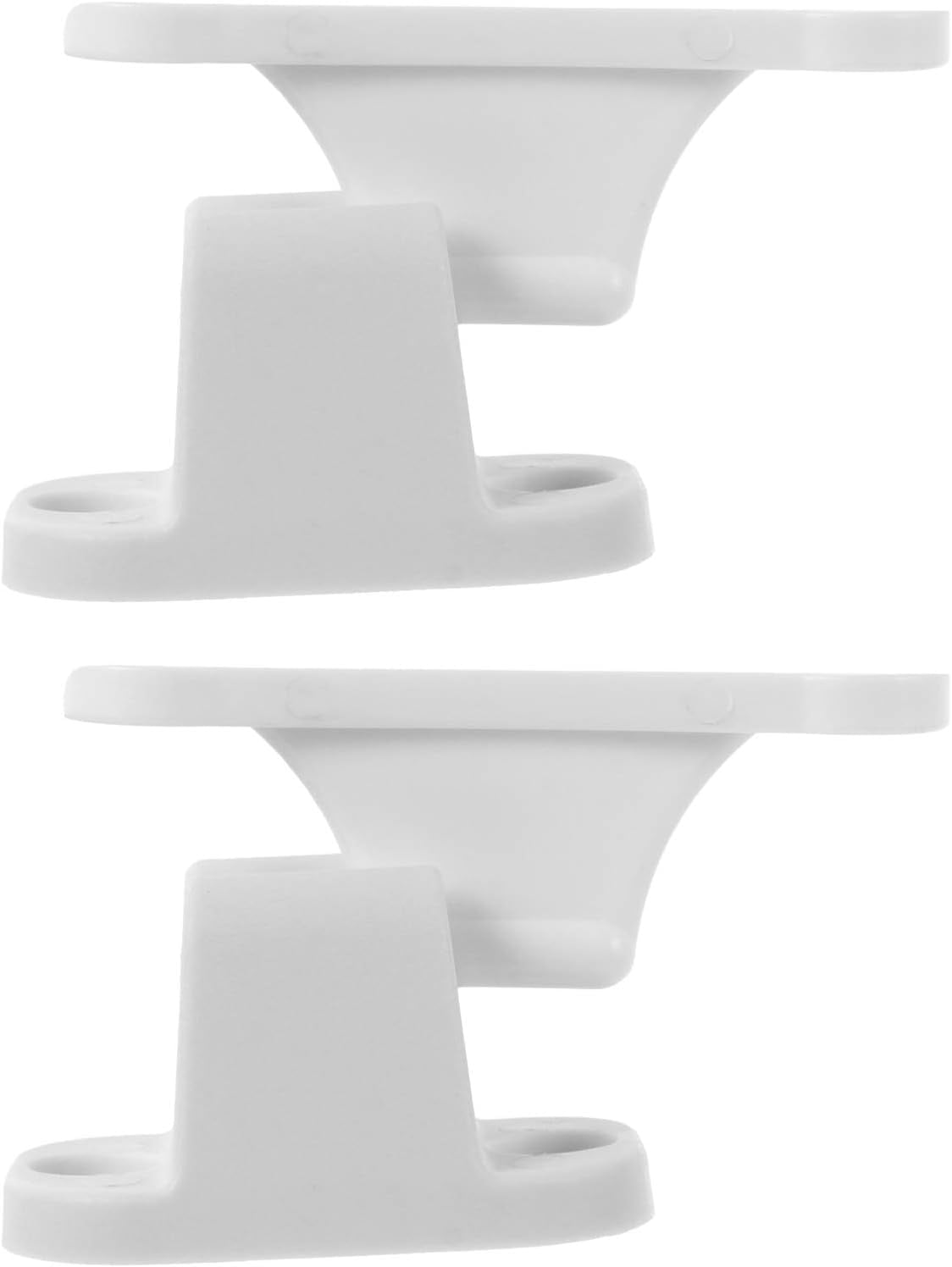 2-Piece Door Retainer T-Shaped Door Stopper Retainer Bracket White ...