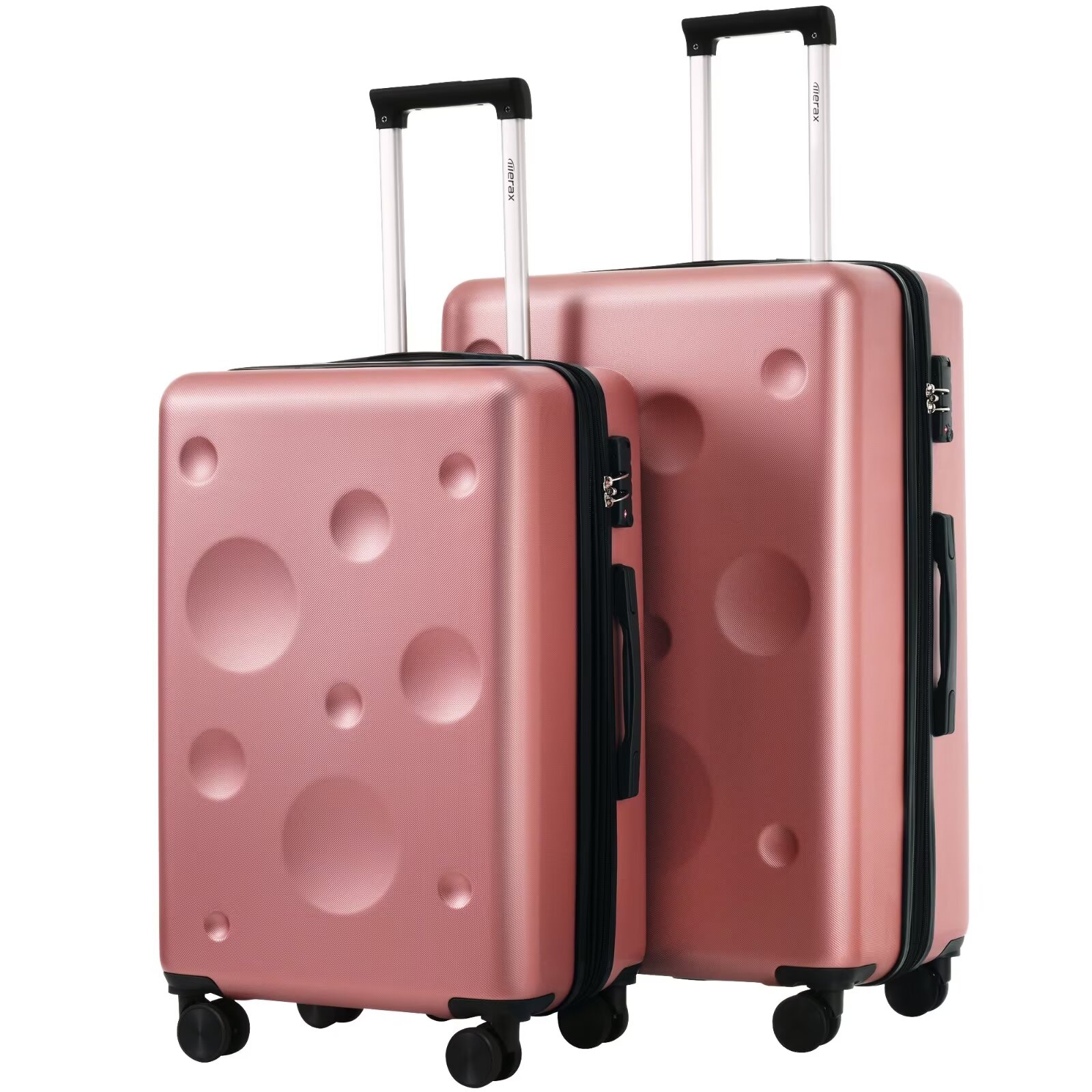 2 Piece Expandable Hardshell Luggage Sets, 24/28inch Lightweight Cute ...