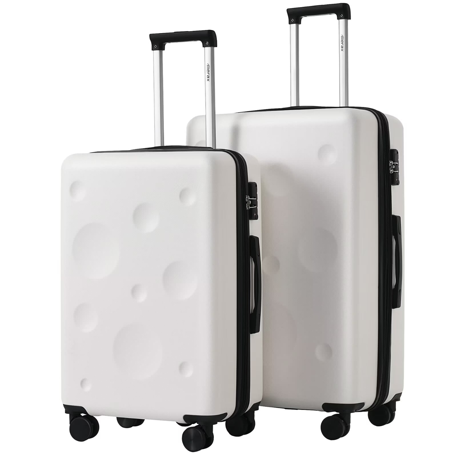 2 Piece Expandable Hardshell Luggage Sets, 24/28inch Lightweight Cute ...