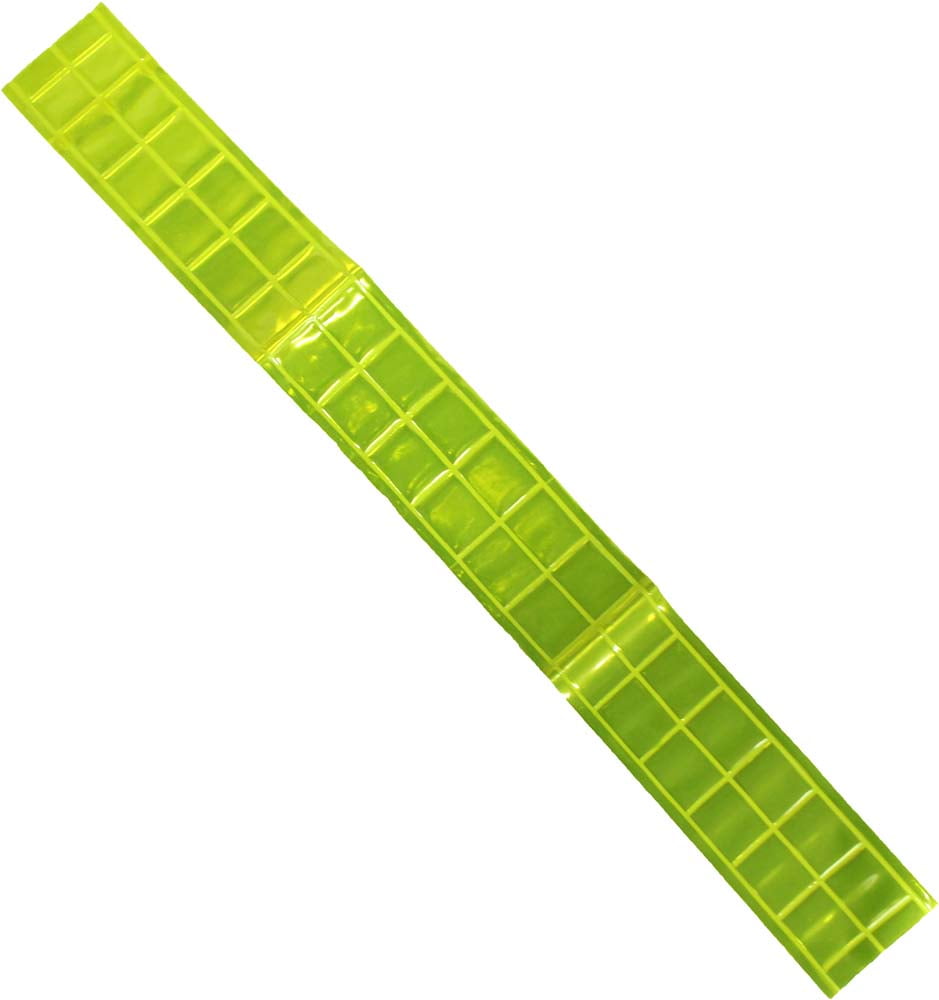 2 Piece Extra Bright Iron-on Neon Yellow Reflective Strips (ToolUSA: SF ...