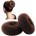 2-Piece Extra Large Size Hair Bun Donut Maker, Ring Style Chignon Buns ...