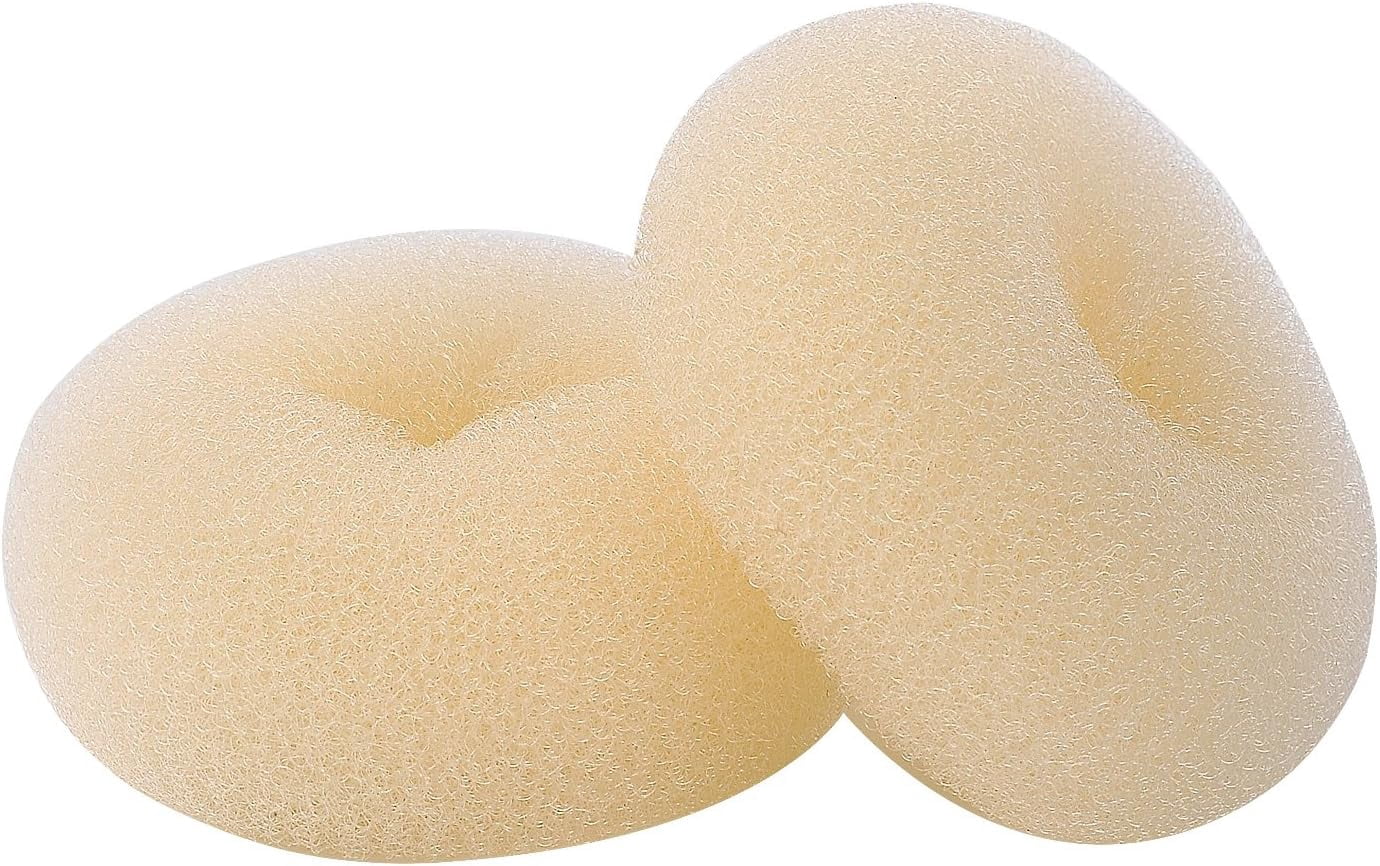 2-Piece Extra Large Size Hair Bun Donut Maker, Ring Style Chignon Buns ...