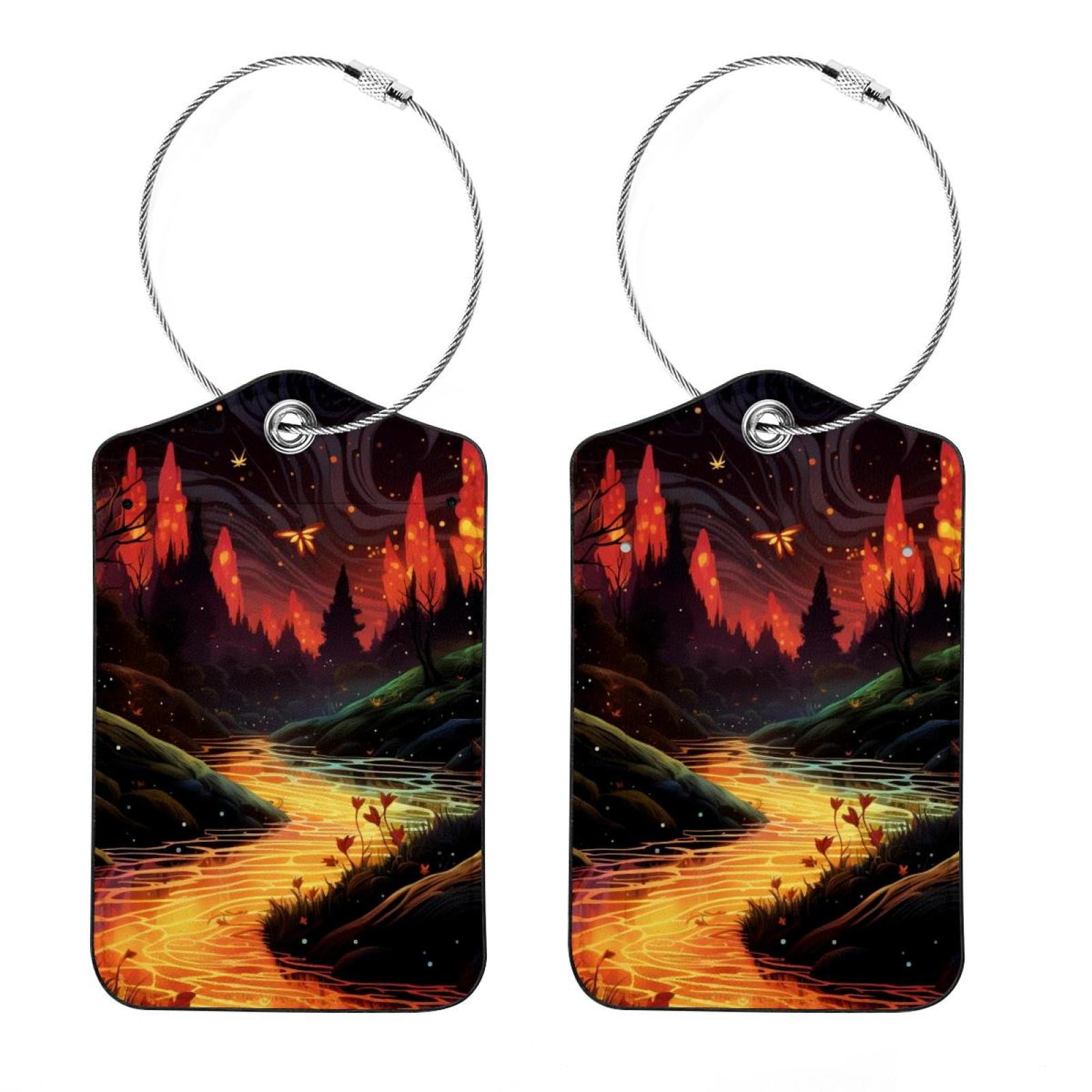 2 Piece Firefly Luggage Tag for Suitcase Identifiers Privacy Name ...