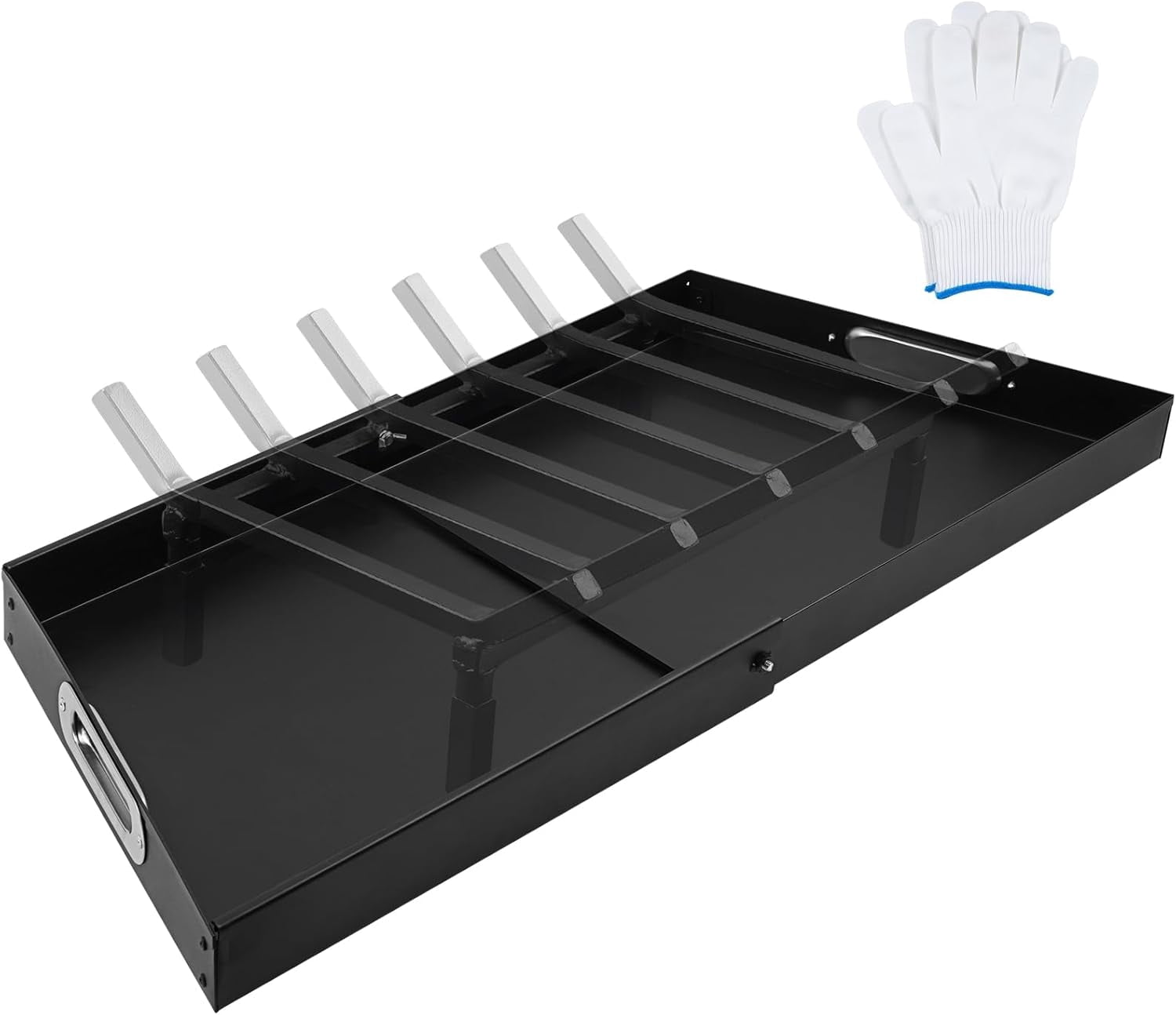 2 Piece Fireplace Tray Ash Pan,Adjustable Fireplace Tray for Up to 32 ...