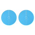 2 Piece Flexible Round Silicone Baking Mat Nonslip Dough Rolling Cake ...