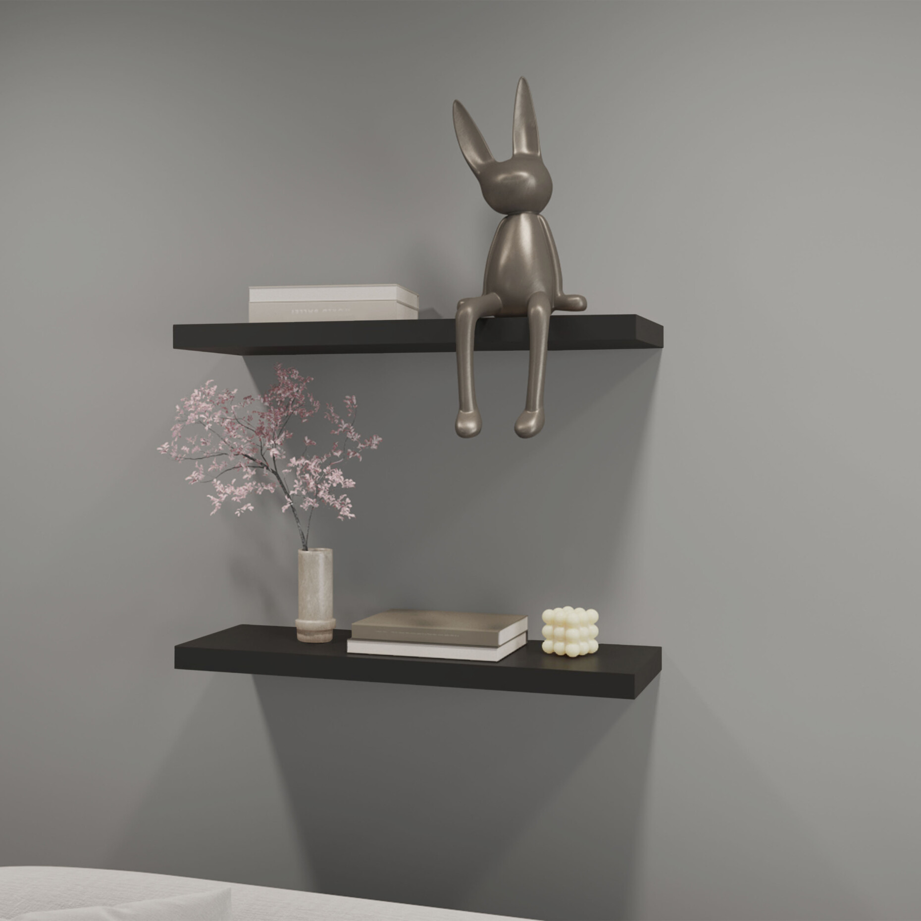 2 Piece Floating Shelf for Wall Decor, 31.5 Inch Wall Shelves for ...