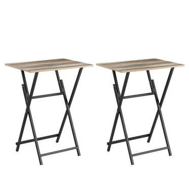 Mainstays Indoor Folding Table Set of 4 in Black L19 x W15 x H26 inches ...