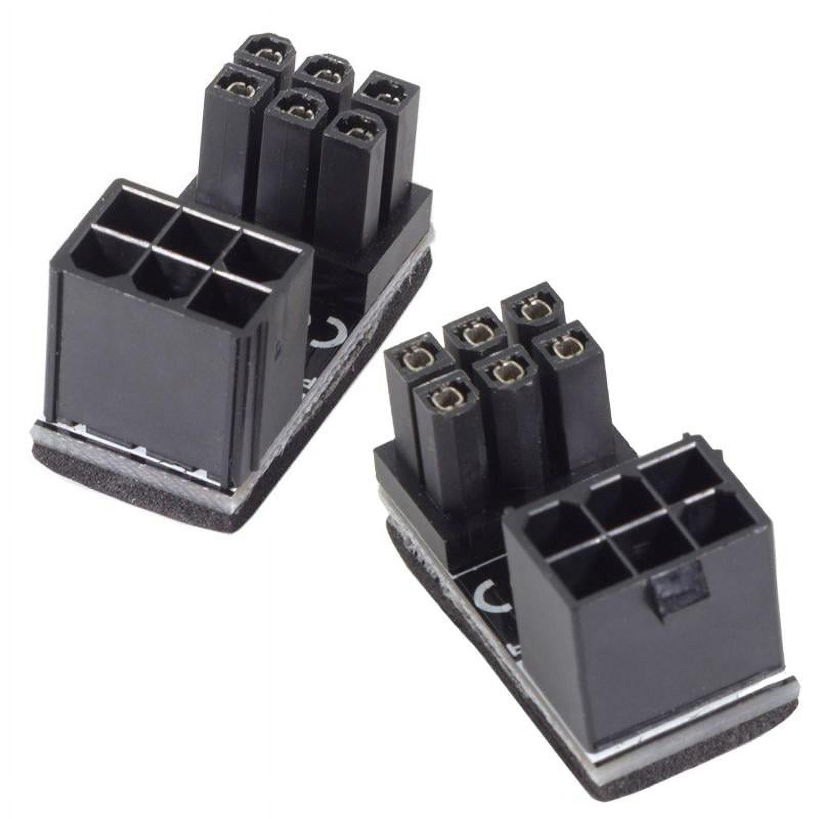 2 Piece GPU 180 Degree Angle Power Adapter Set for Desktop Graphics ...