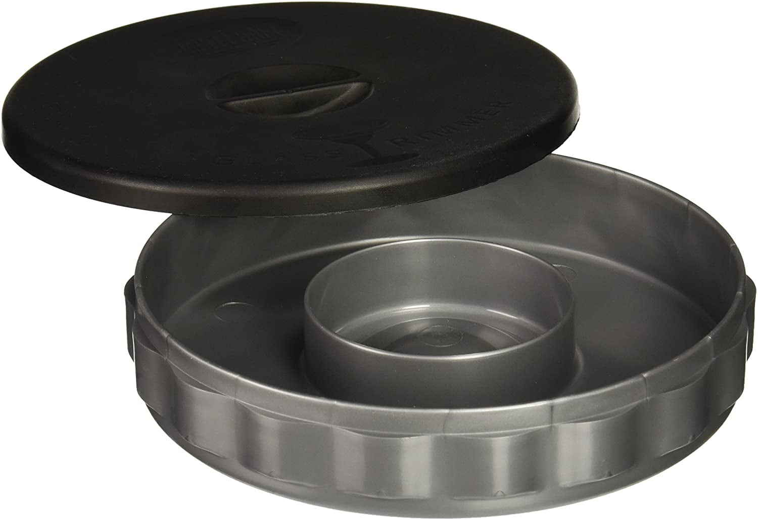 TableCraft Products Glass Rimmer, 2 Piece, TPE Lid, Polypropylene ...