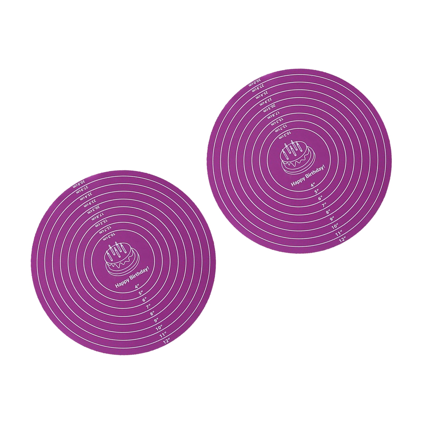 2 Piece Grade Silicone Nonslip Baking Mat For Rolling Dough Pastries ...