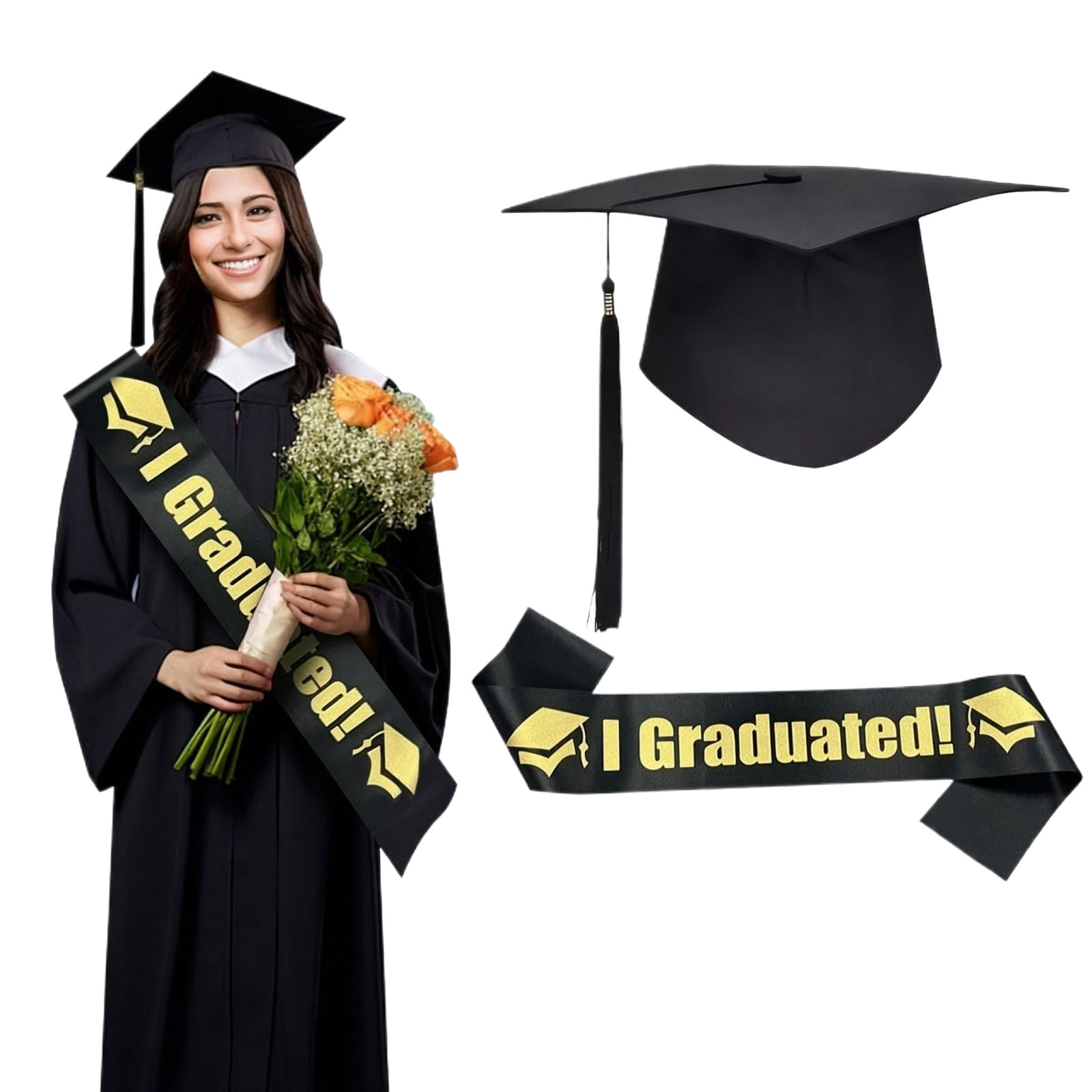 2-Piece Graduation Party Supplies Set, Includes Graduation Sash and ...