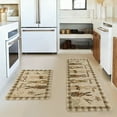 2-Piece Happy Easter Kitchen Rugs Set, Non-Slide Low-Profile Washable ...