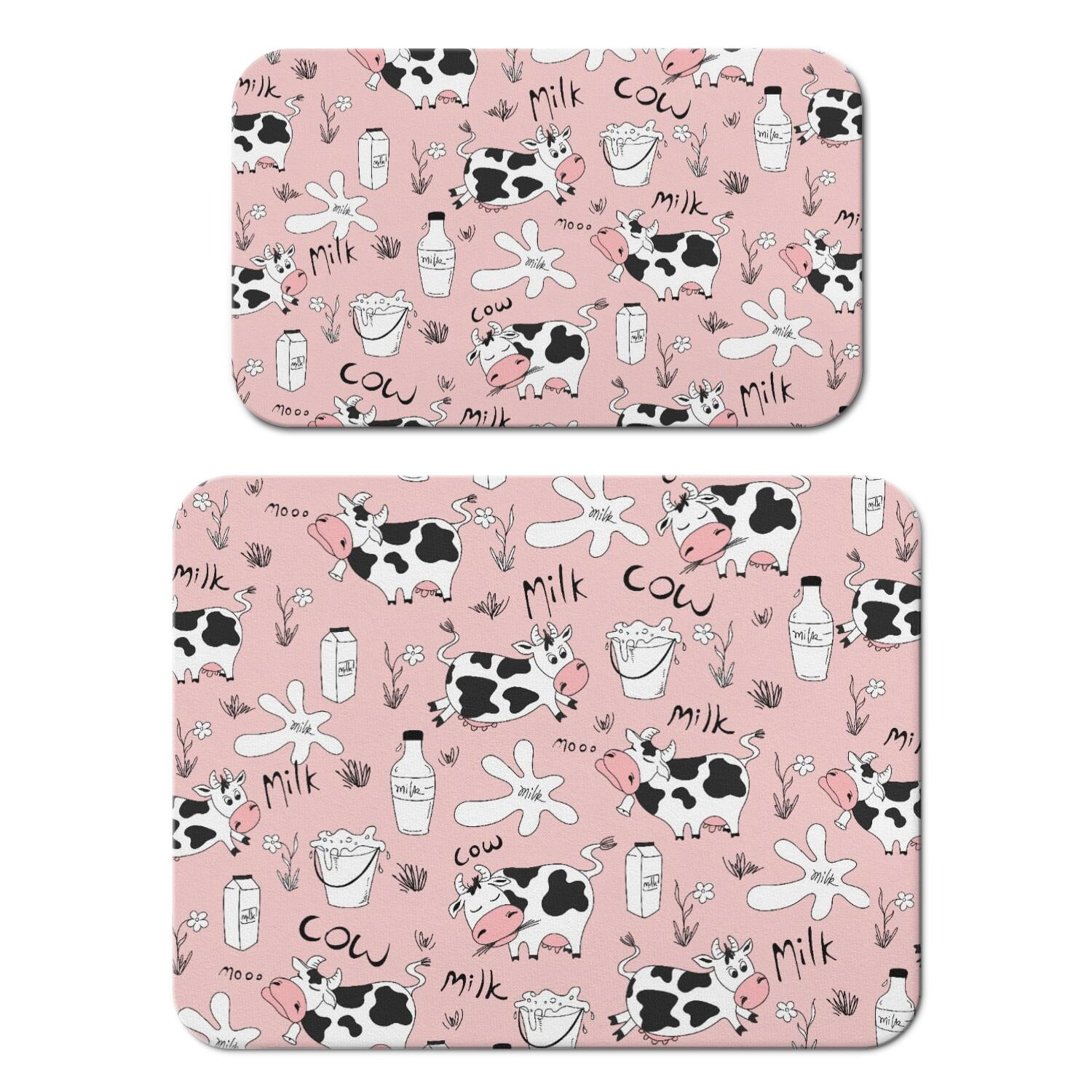 2-Piece Highland Cow Coffee Station Mat - 4-Layer Absorbent & Heat ...
