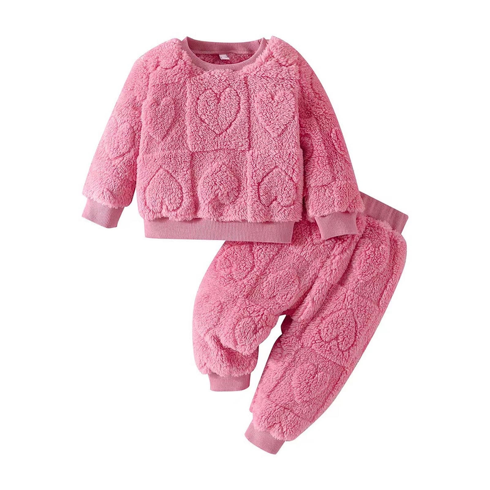 2 Piece Kids Boy Girl Winter Pajamas Set Cute Cartoon Prints Sleepwear ...