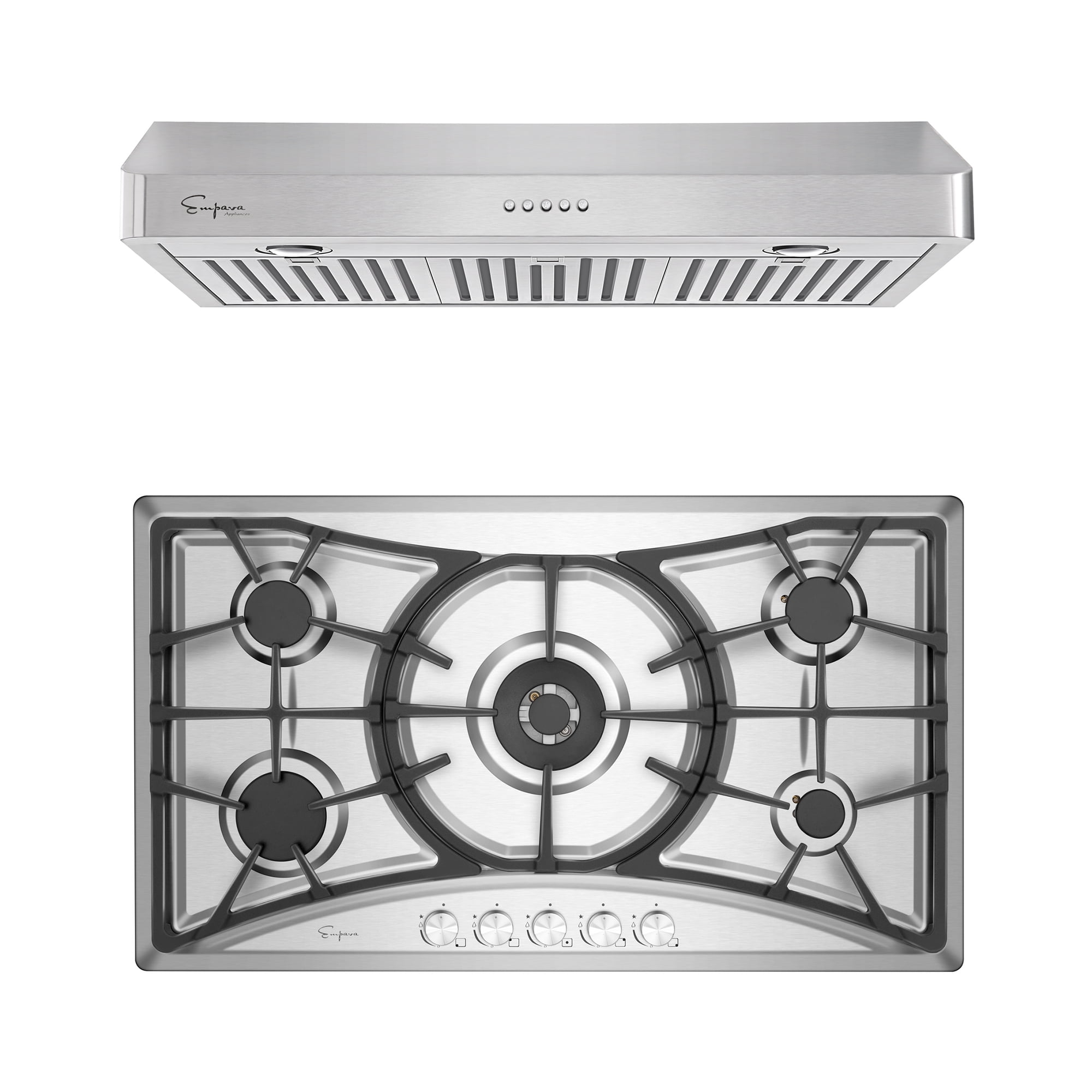 "2 Piece Kitchen Appliances Packages Including 36"" Gas Cooktop and 36 ...