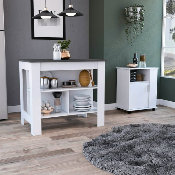 2-Piece Kitchen Furniture Set with Interlocking Mechanism for Quick ...