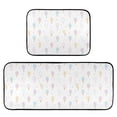 2-Piece Kitchen Mat Set Non Slip Washable Floor Mats Decorative Rugs ...