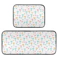 2-Piece Kitchen Mat Set Non Slip Washable Floor Mats Decorative Rugs ...