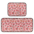 2-Piece Kitchen Mat Set Non Slip Washable Floor Mats Decorative Rugs ...