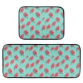 2-Piece Kitchen Mat Set Non Slip Washable Floor Mats Decorative Rugs ...
