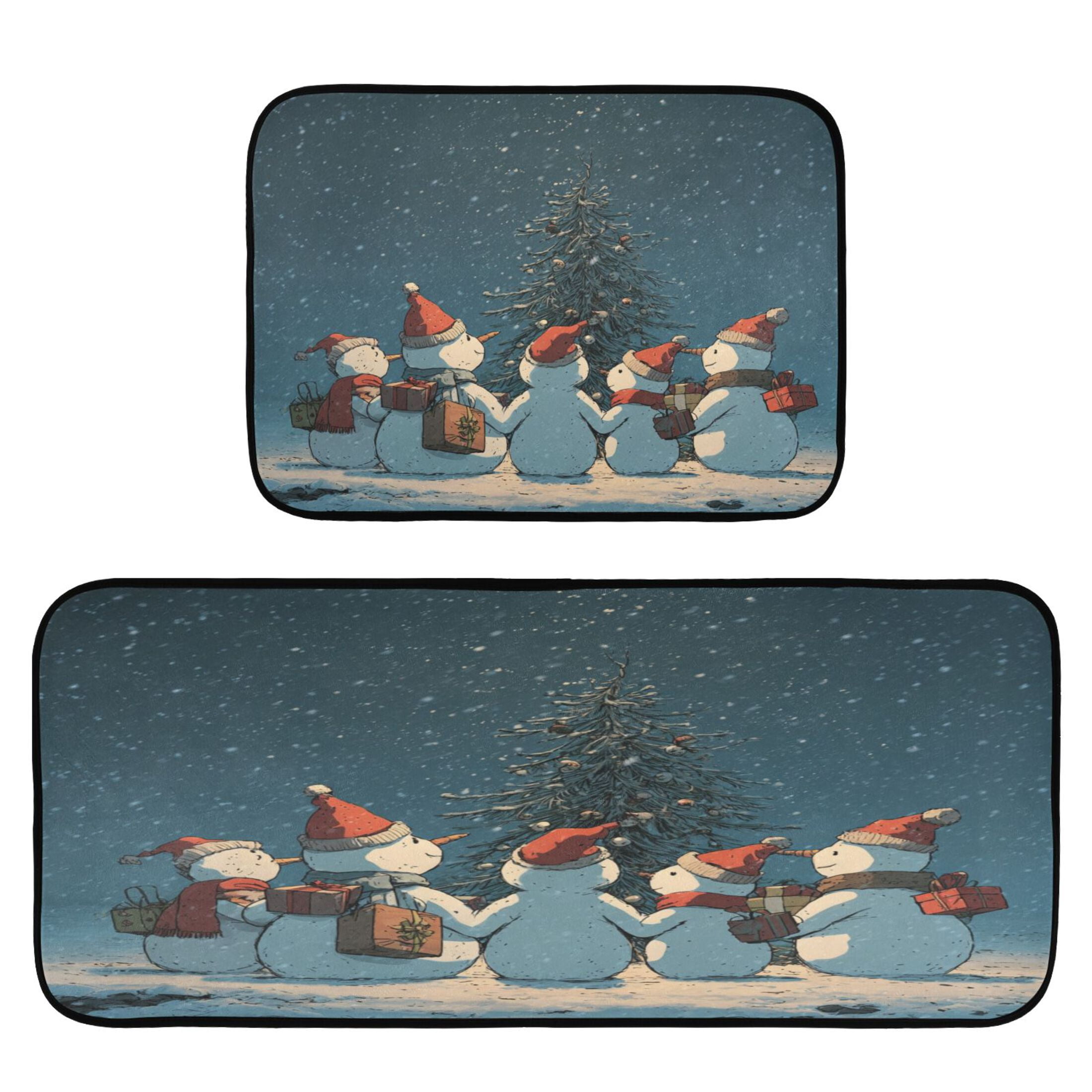 2-Piece Kitchen Rugs Set Non-Slip Mats Carpet Floor for Kitchen ...