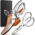 2-Piece Kitchen Scissors Set with Poultry Shears, Japanese Stainless ...