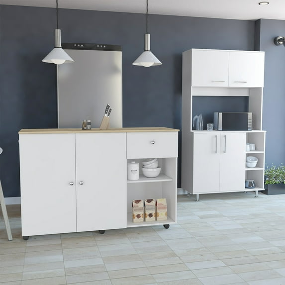 2-Piece Kitchen Set in White, Clear Assembly Steps - Simple Setup for ...