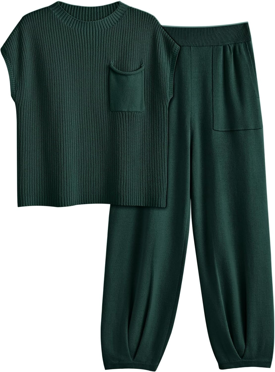 2 Piece Knit Sets For Women Trendy Sweatsuit Sets - Walmart.com