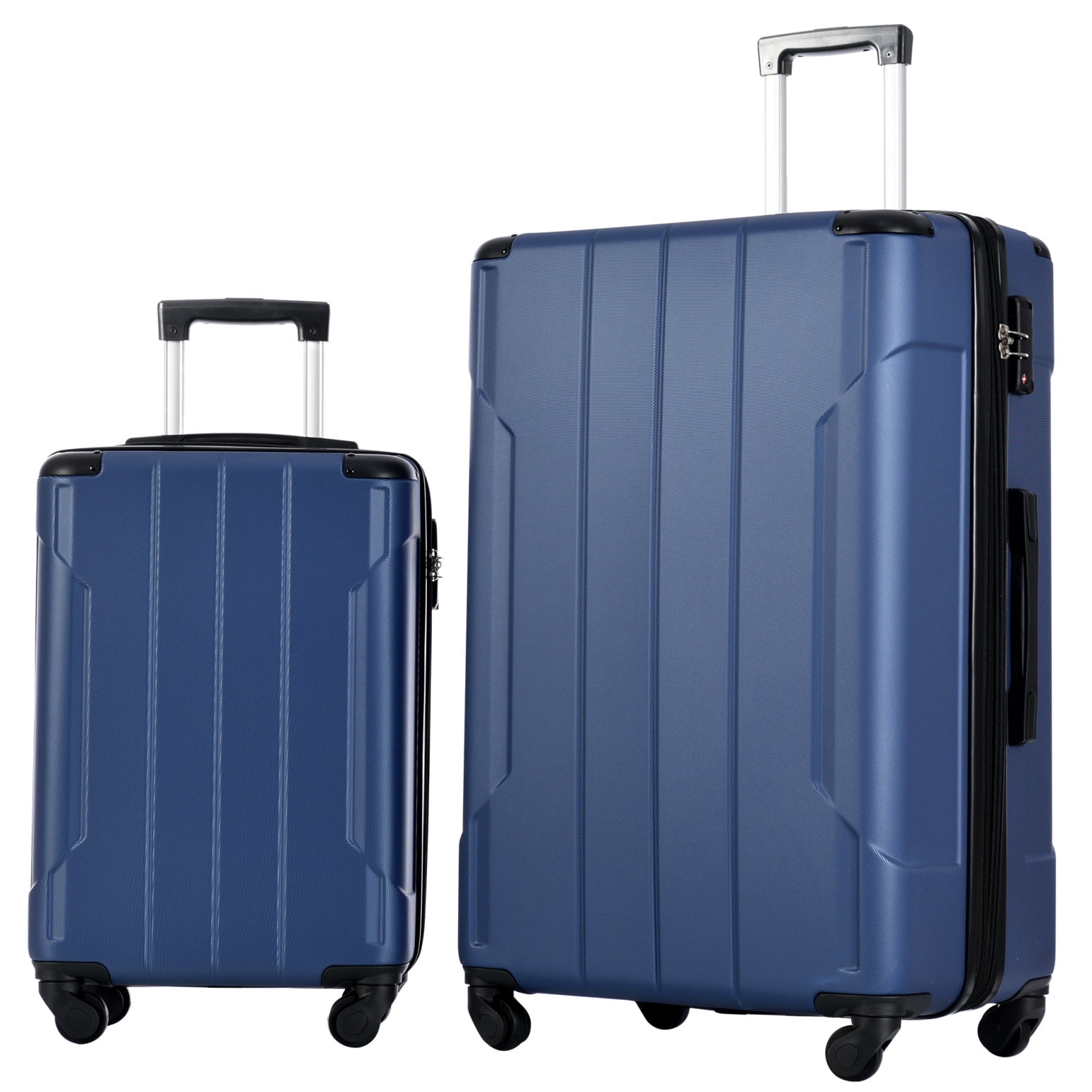 2 Piece Large Hardside Luggage with TSA Lock and Spinner Wheels ...