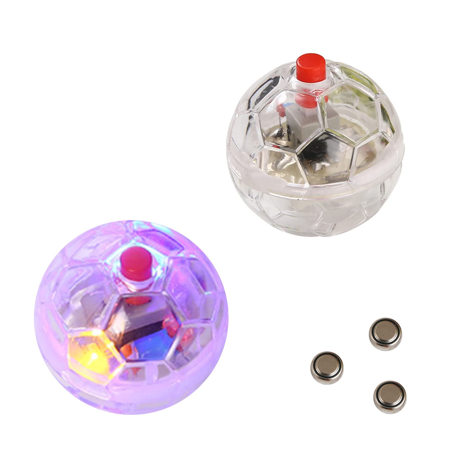 2 Piece Light up Ball Ghost Hunting Balls, Multi-Color Flash Dog ...